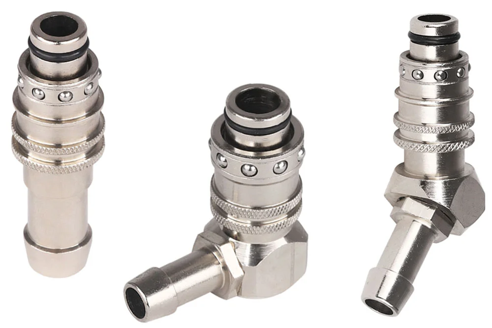 Hose End Quick Connect Plug, Nickel-Plated Brass, TST 100 Series - Hose ...