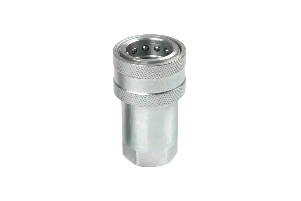 ISO-A Hydraulic Quick Coupling Socket with BSP Female Thread and Valve ...