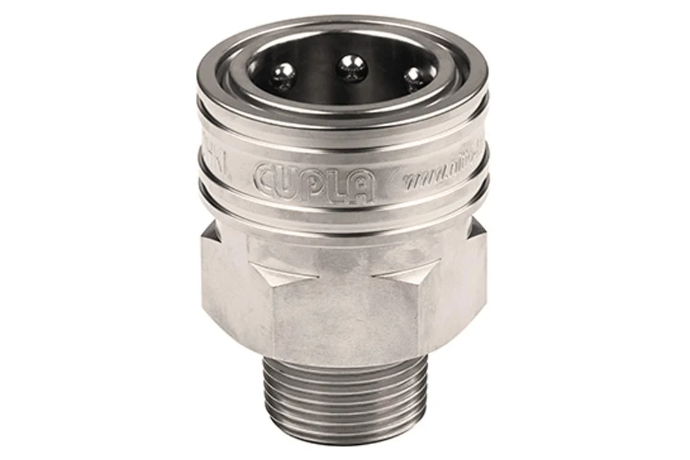 Full-flow quick coupling socket, BSPT male, NITTO KOHKI TSP CUPLA ...